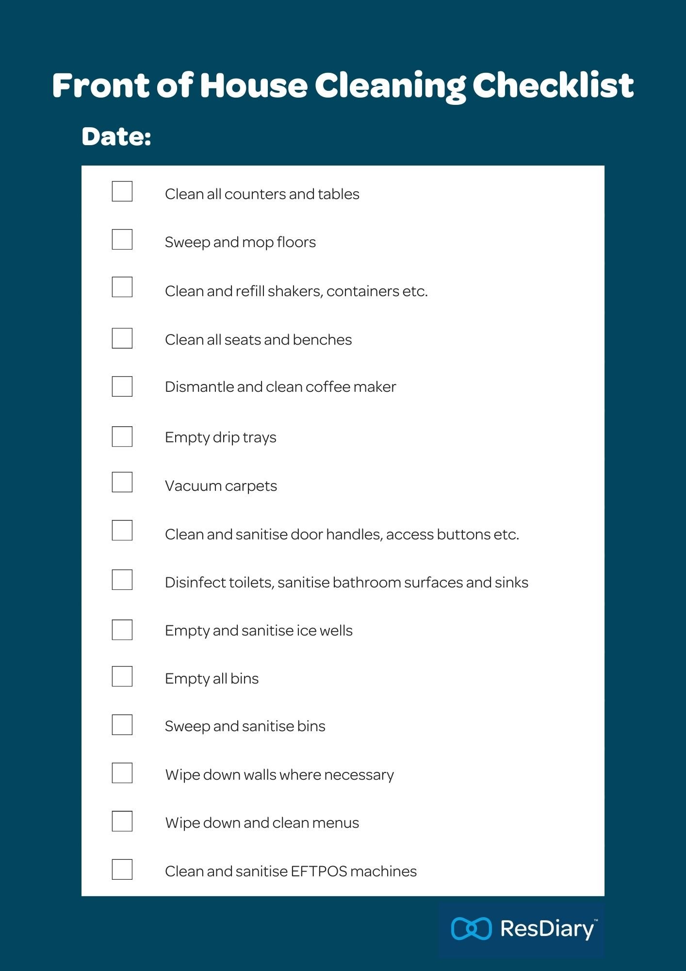 Restaurant Cleaning Checklist and Complete Guide